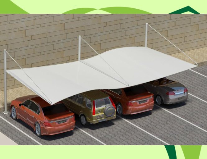 Wave Design Car Parking Shades - car parking shade suppliers in Saudi ...