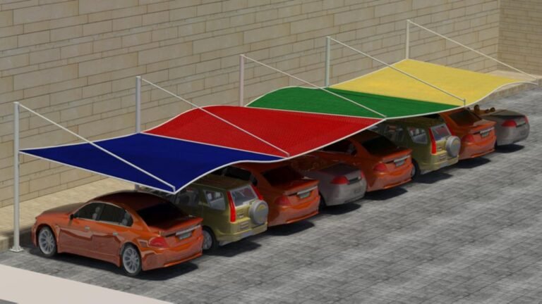 Wave Design Car Parking Shades - car parking shade suppliers in Saudi ...