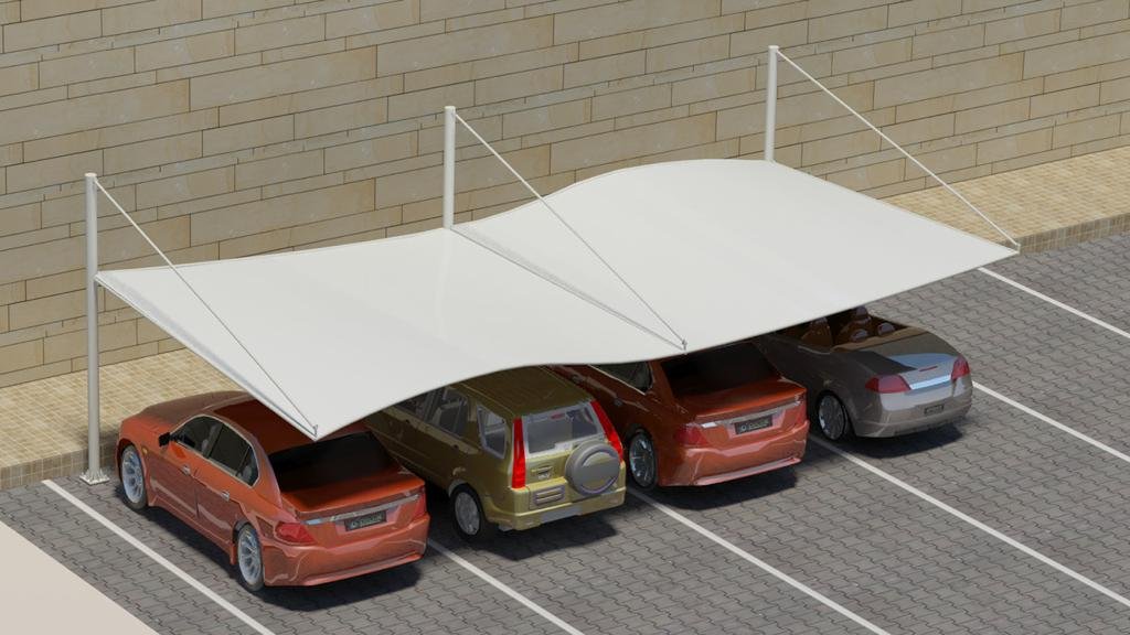 Wave Design Car Parking Shades - car parking shade suppliers in Saudi ...